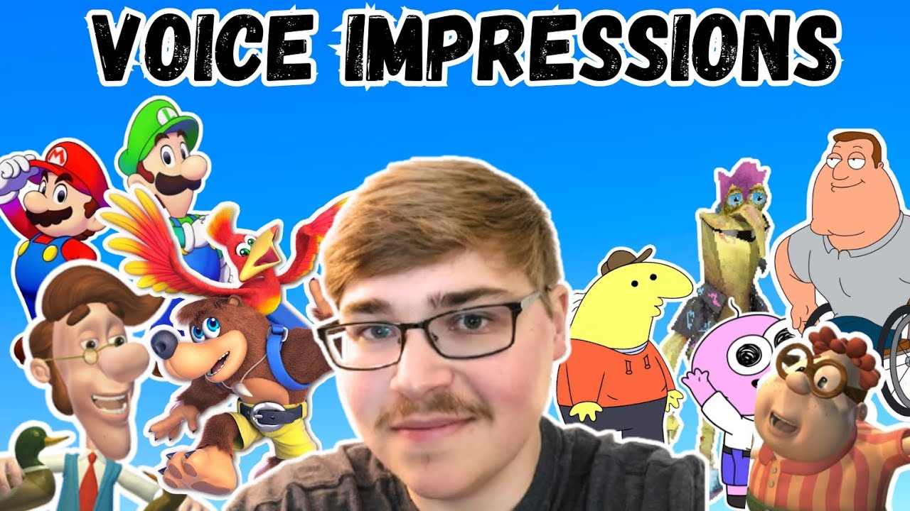 Doing a BUNCH of voice impressions!! - YouTube