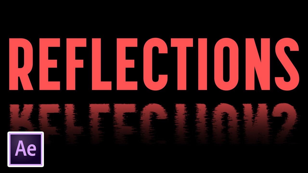 Using Displacement Map to create text reflections - YouTube