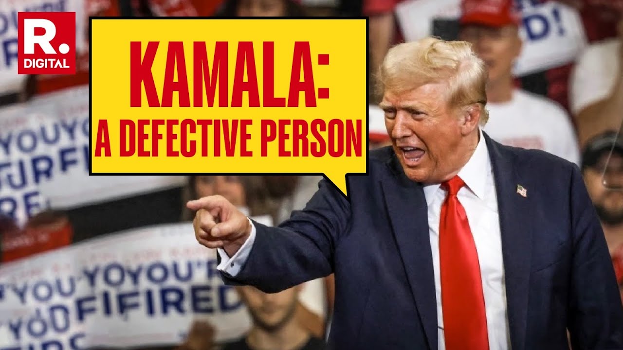 US Election: Campaign Goes Murkier Donald Trump Calls Kamala Harris “A ...