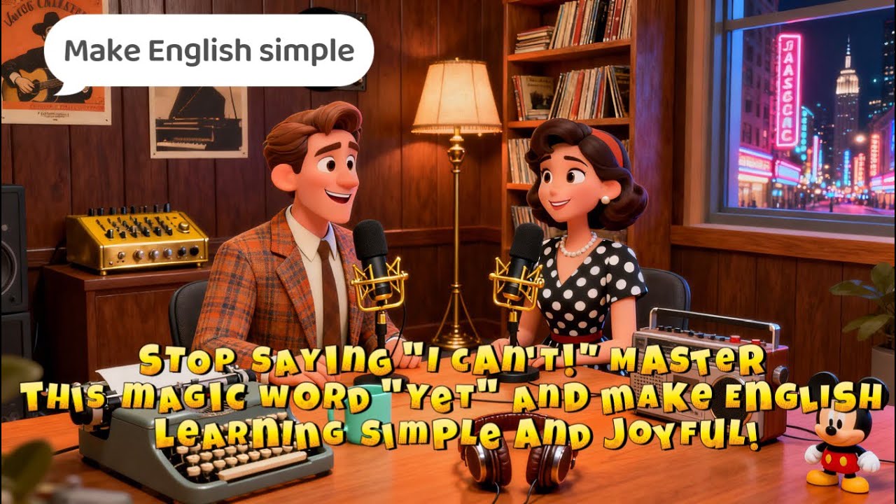 Stop saying "I can't!" Master this magic word "yet" and make English ...