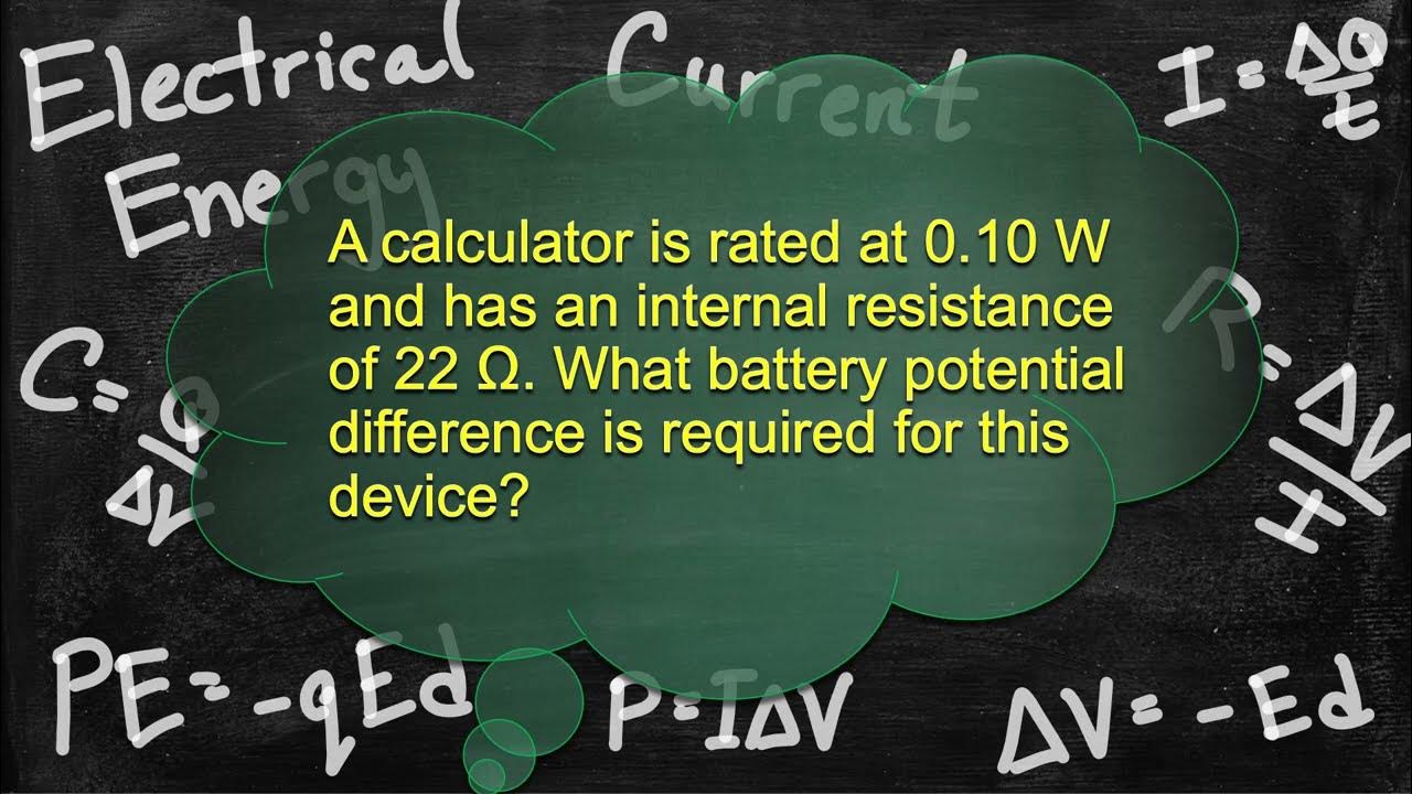Physics Electric Energy and Current Solver - Solving Electric Power ...