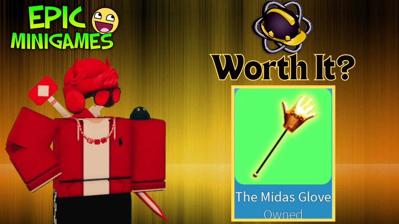 I Obtained "The Midas Glove" Gear in RBLX: Epic Minigames! - YouTube