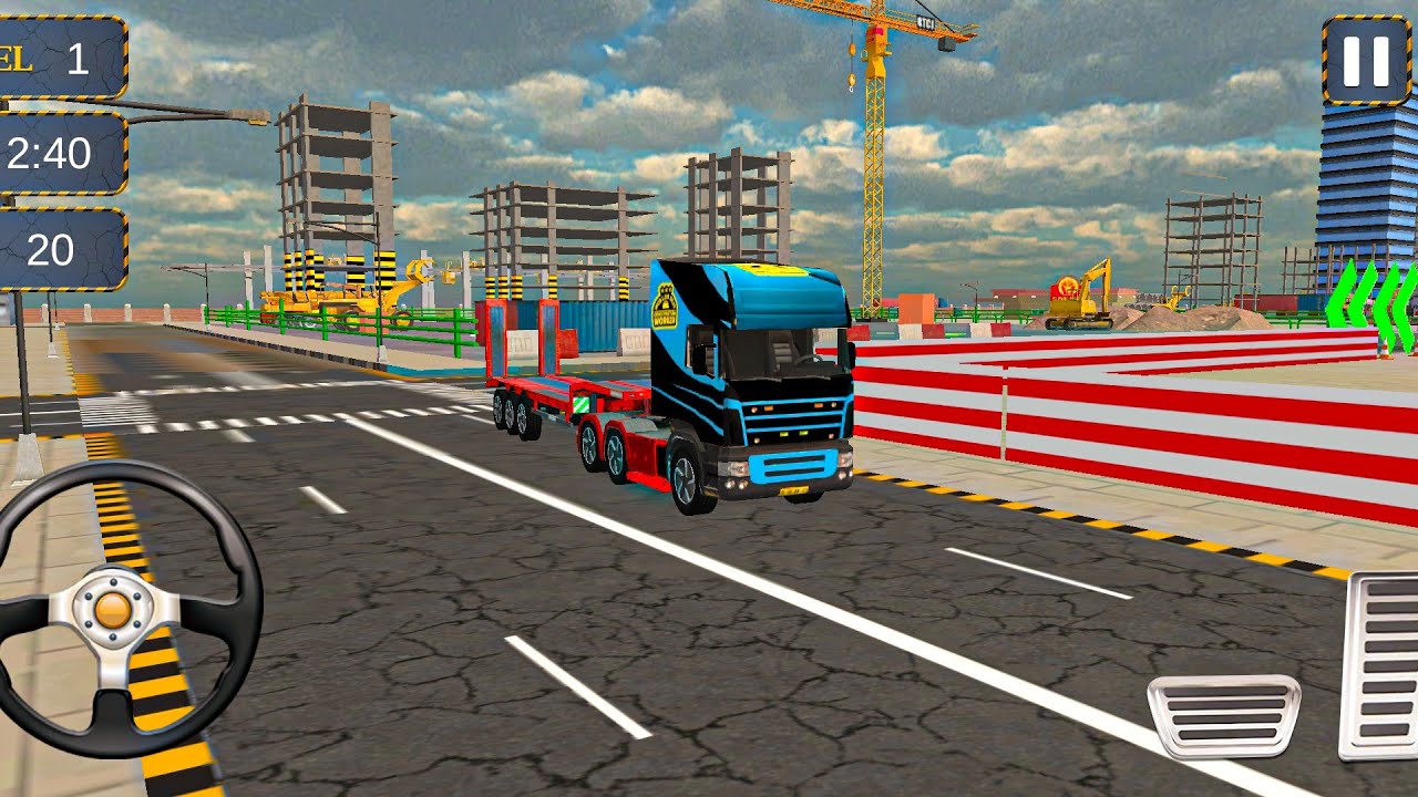 JCB Construction Driving Simulator 3D - Highway City Excavator Loading ...