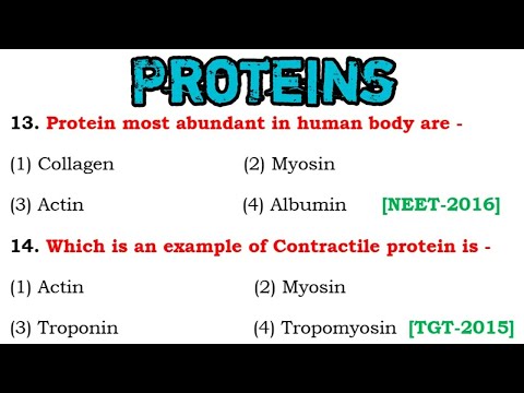 Biochemistry MCQs 3 : Proteins : Most Important Questions - YouTube