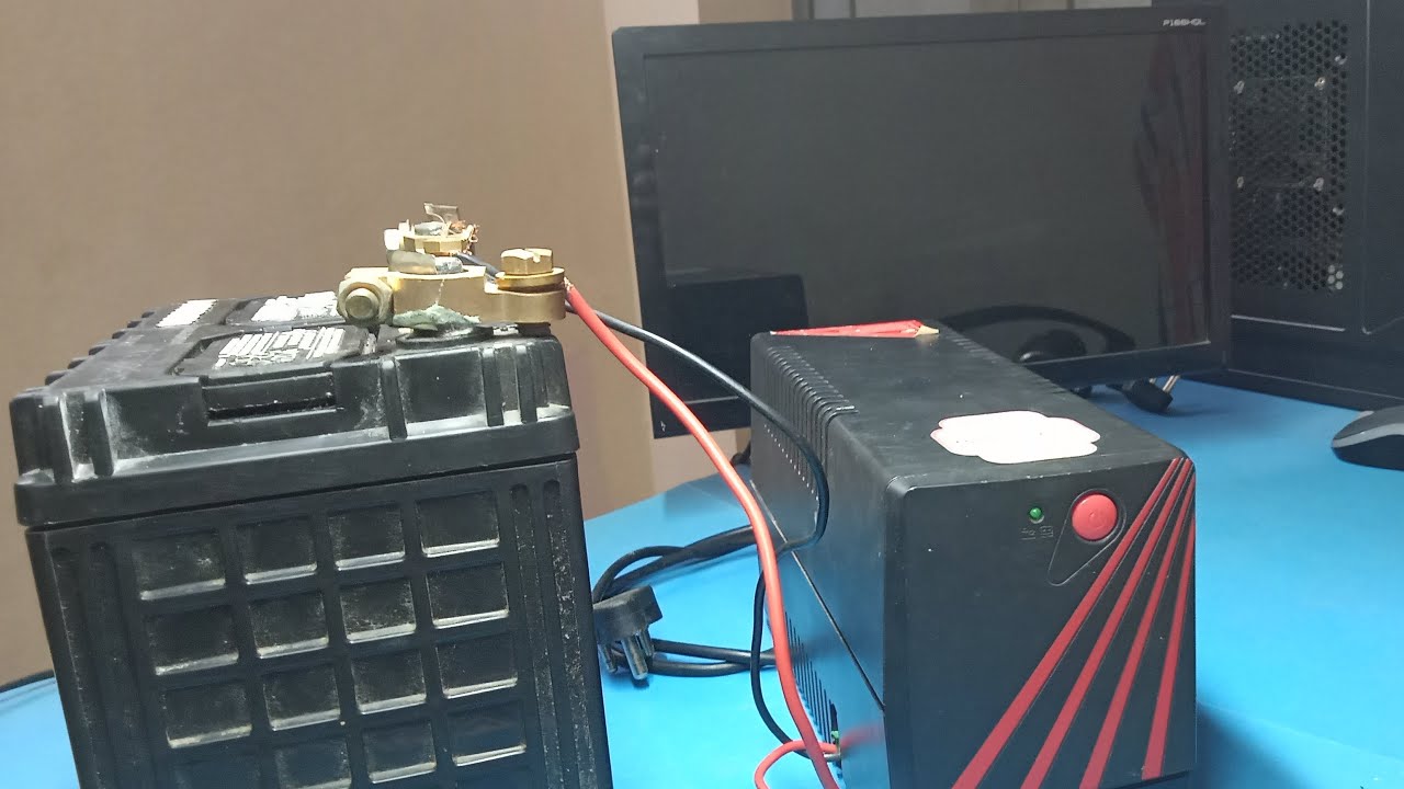 Computer Ups Install, Upgrade Ups Battery, 30 Ah Battery Ups - YouTube