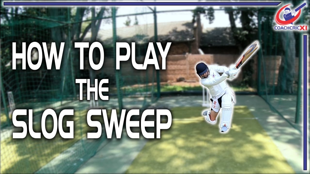 How to SLOG SWEEP | Batting Tips and Basics | Cricket Coaching - YouTube