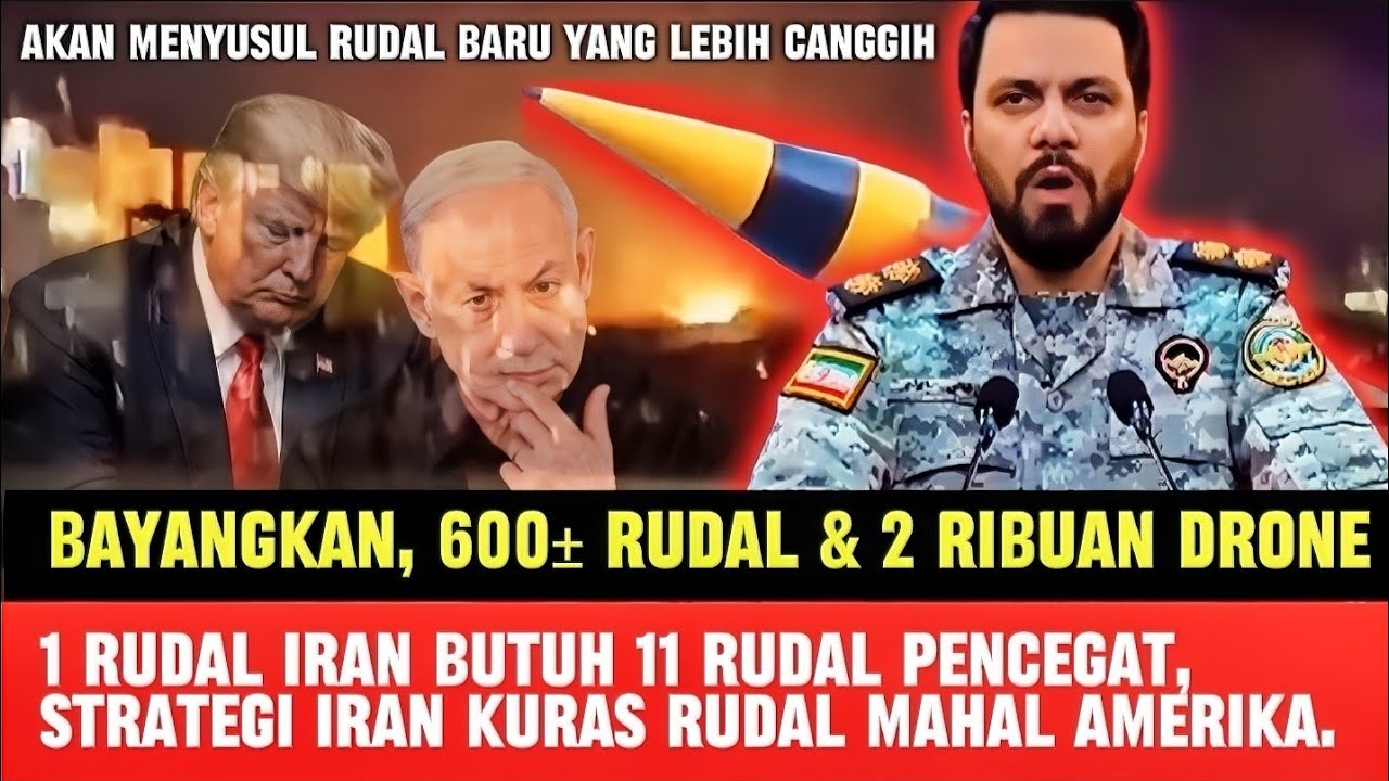 BEGINILAH TAKTIK IRAN KURAS HABIS RUDAL MAHAL AMERIKA, 1 RUDAL IRAN ...