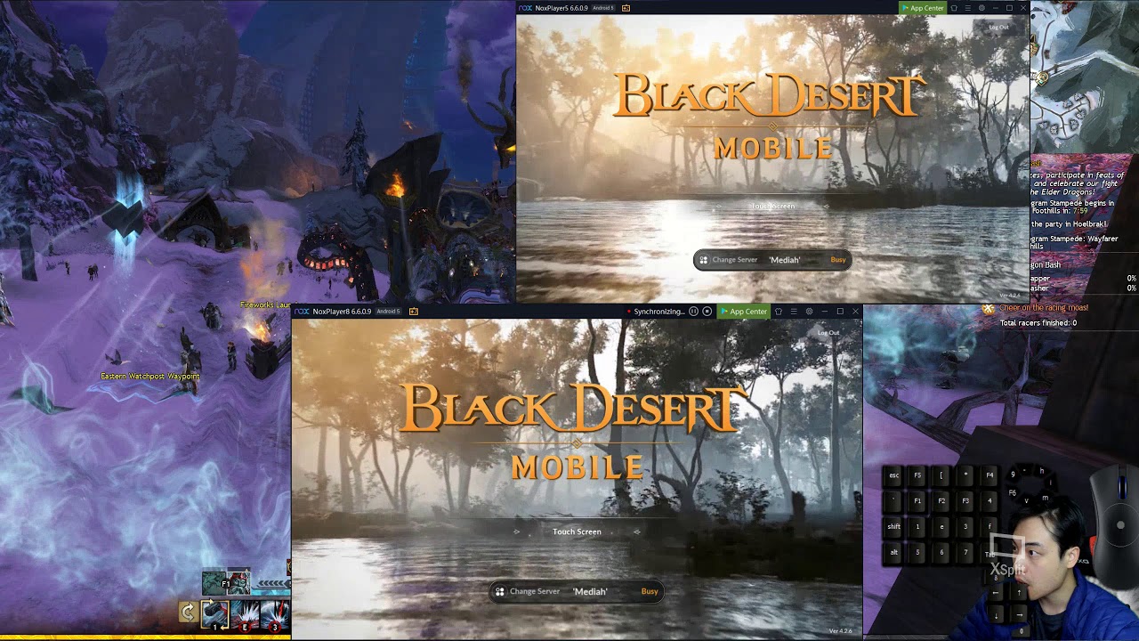 GW2 Dragon Bash widescreen off center Right set up, with Overlay gaming ...