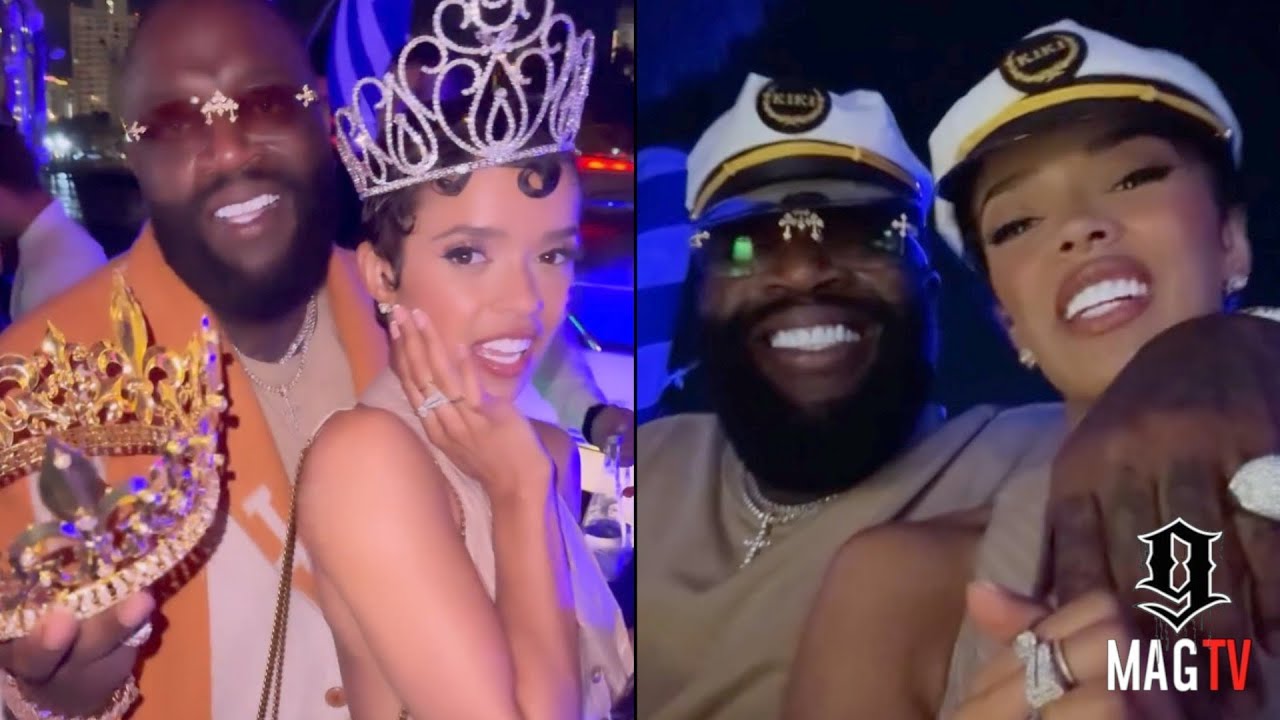 Rick Ross & 27 Year Old "GF" Cristina Mackey Are Crowned At His 48th B ...