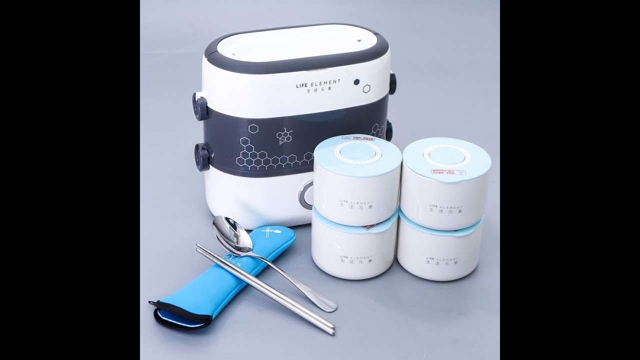 Hộp cơm cắm điện Life Element / Smart mini rice cooker - YouTube
