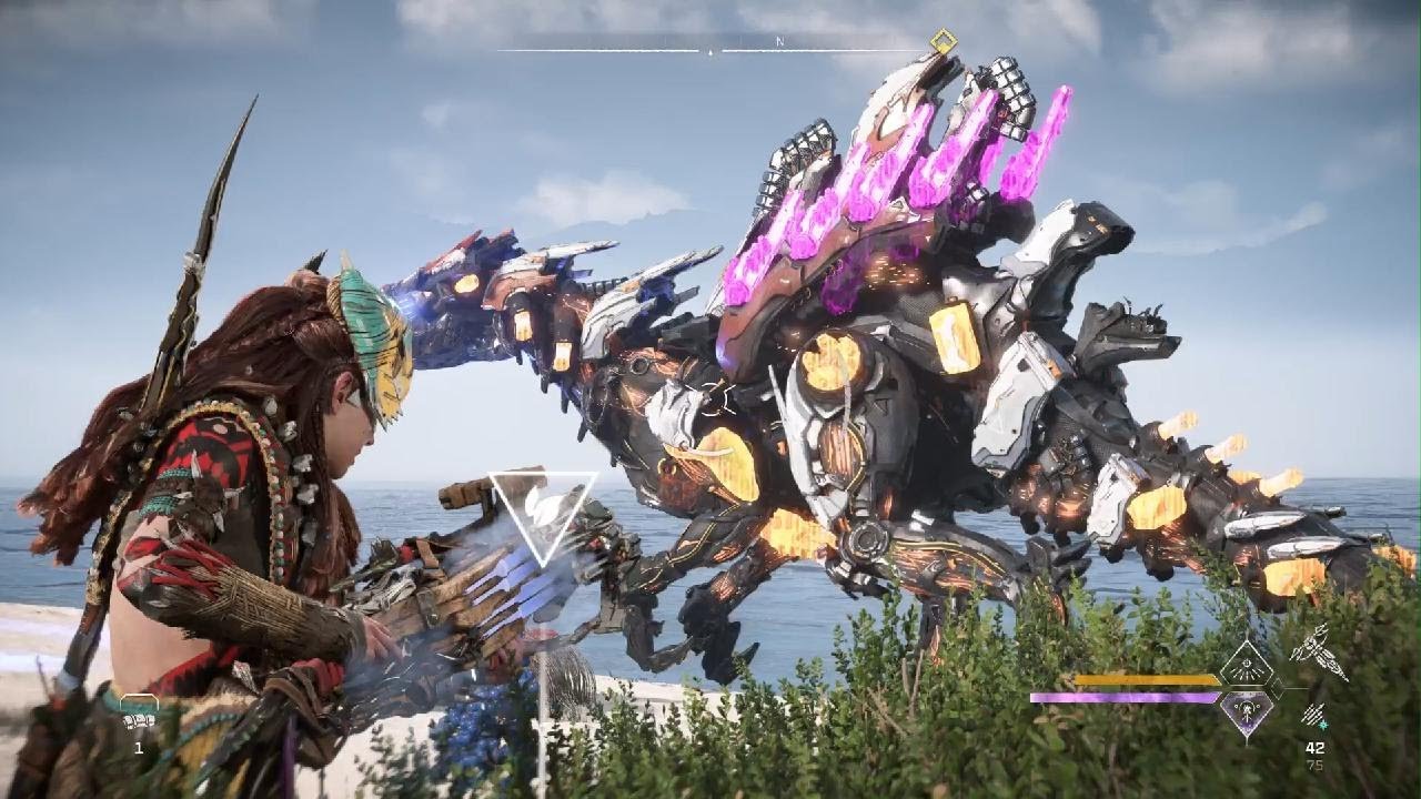 Horizon Forbidden West - Slaughterspine Fight - YouTube