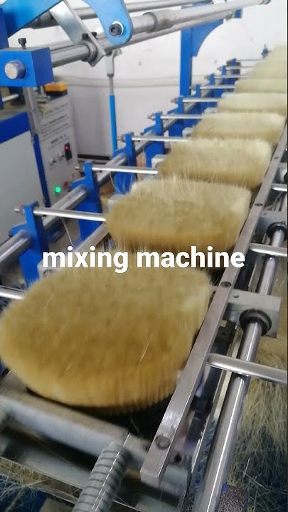 Bristles filaments mixing machine - YouTube