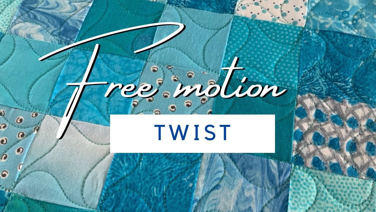 Free Motion Quilting - Twist - on the longarm - YouTube