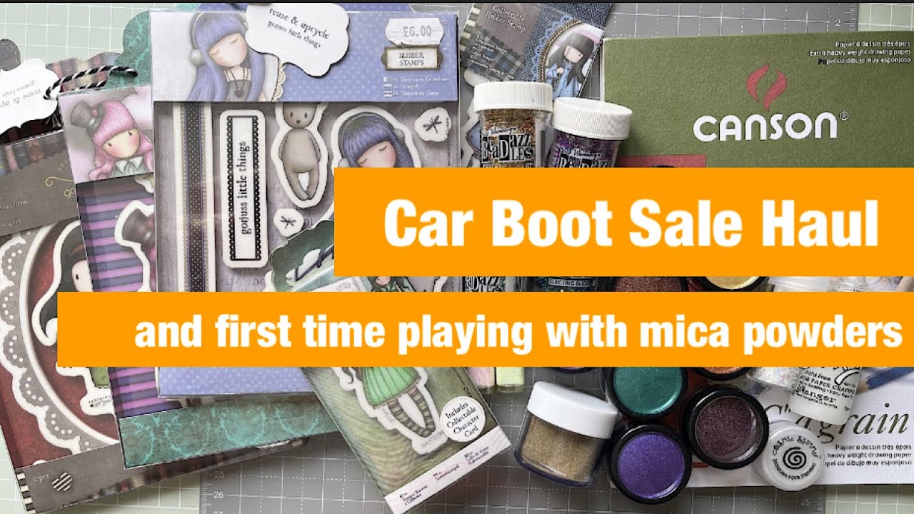 Car Boot Sale Craft Haul and first time playing with mica powders 😳 ...