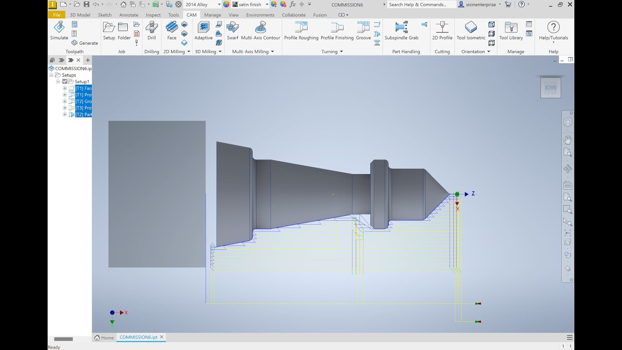 Autodesk Inventor CAM Ultimate Guide: Engineers — Face, Turn, Groove ...