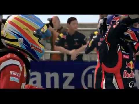 F1 2011 - Alonso - Webber Fight !  Monza ... surprise at end :D