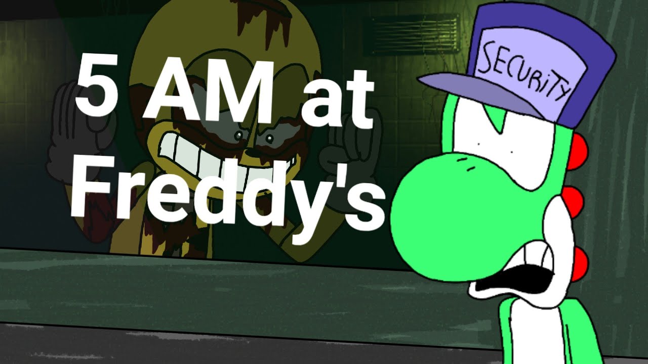 FNaF SHoRT:5 am at freddy's - YouTube