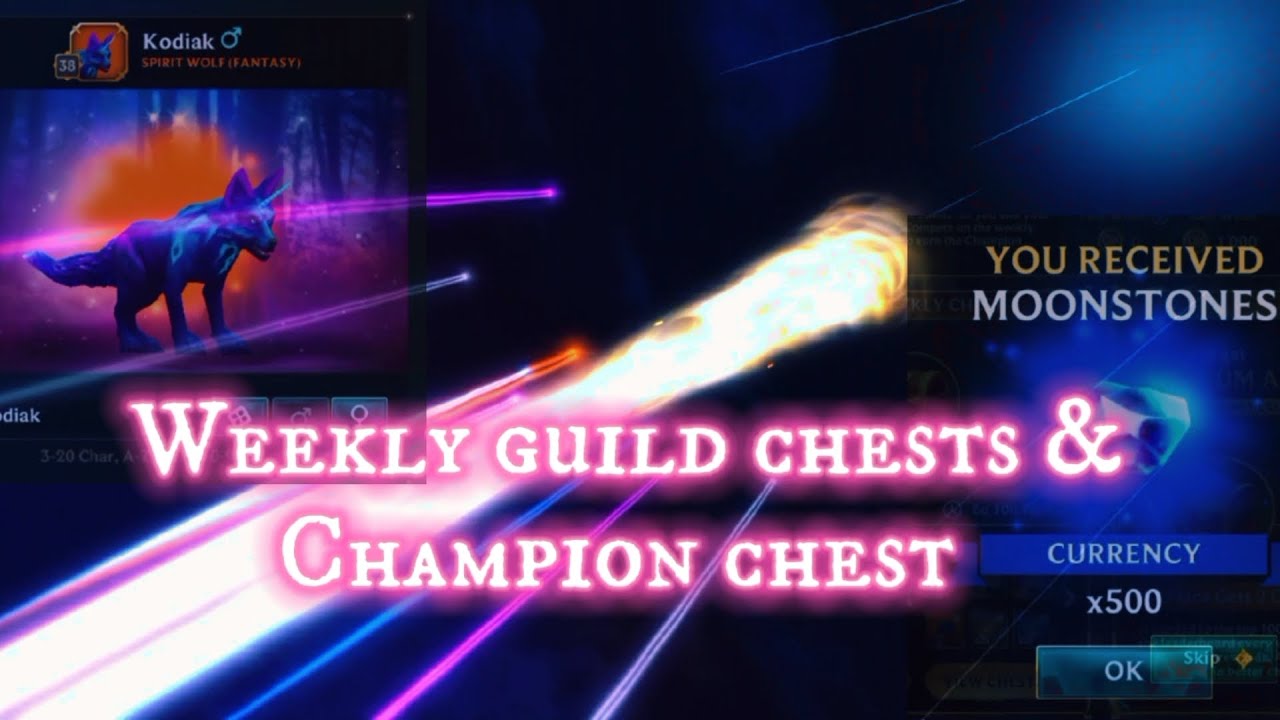 Wolf Tales 🐺 Weekly guild chests and Champion chest with my friend ...