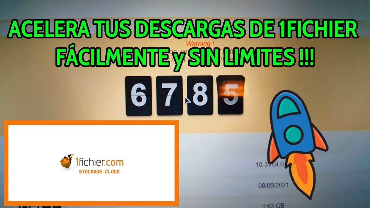 ACELERA TUS DESCARGAS DE 1FICHIER FÁCILMENTE y SIN LIMITES !!! - YouTube