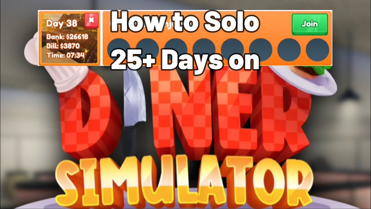 How To Survive 25+ Days Solo | Roblox Diner Simulator - YouTube