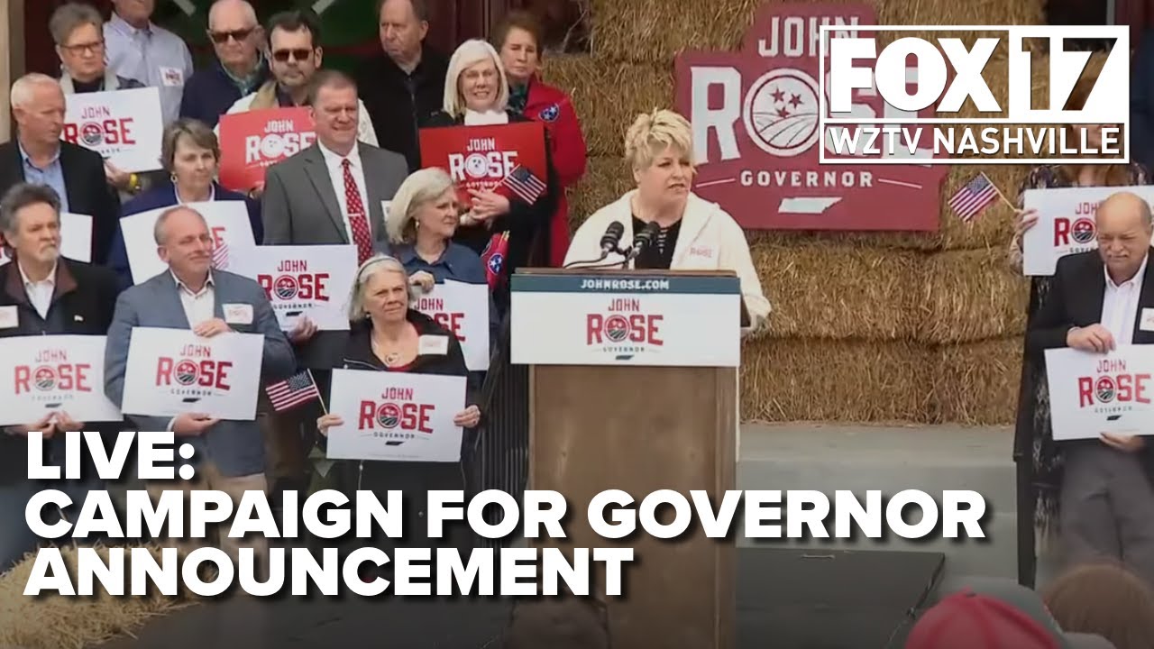 Congressman announces his campaign for Tennessee Governor, watch live ...
