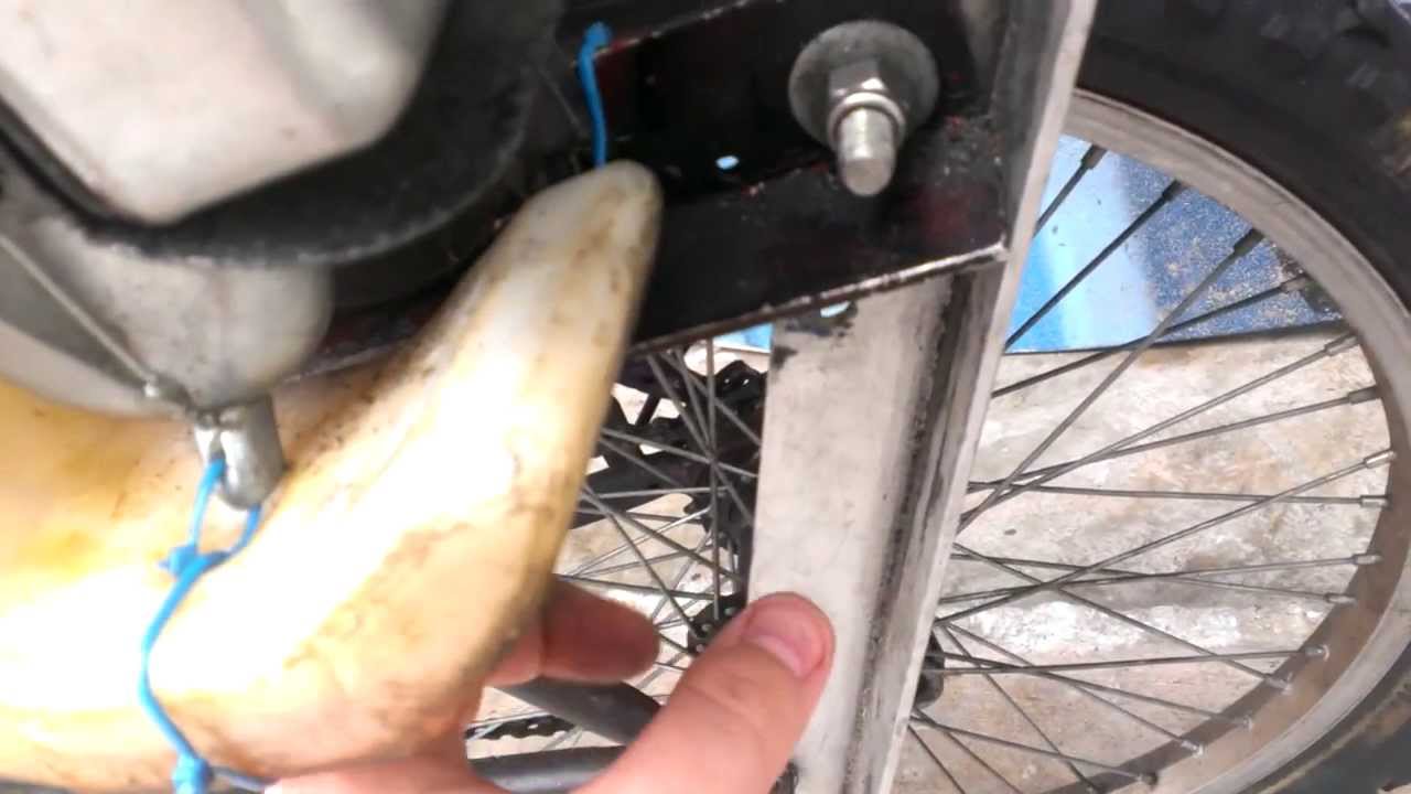 My Homemade Weed Eater Bike v.2 - YouTube
