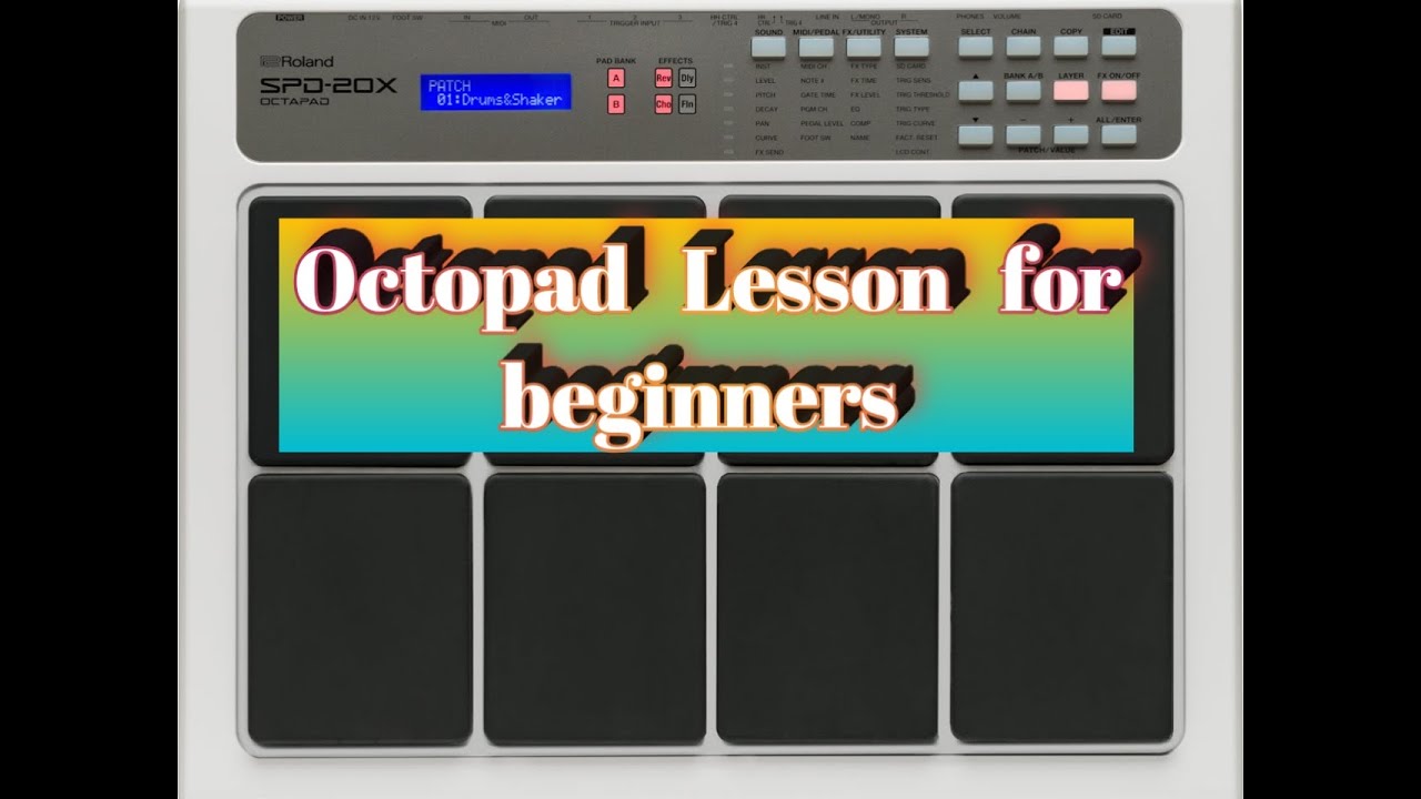 Octopad Lesson for beginners #beginners#spd20x#octopad, - YouTube