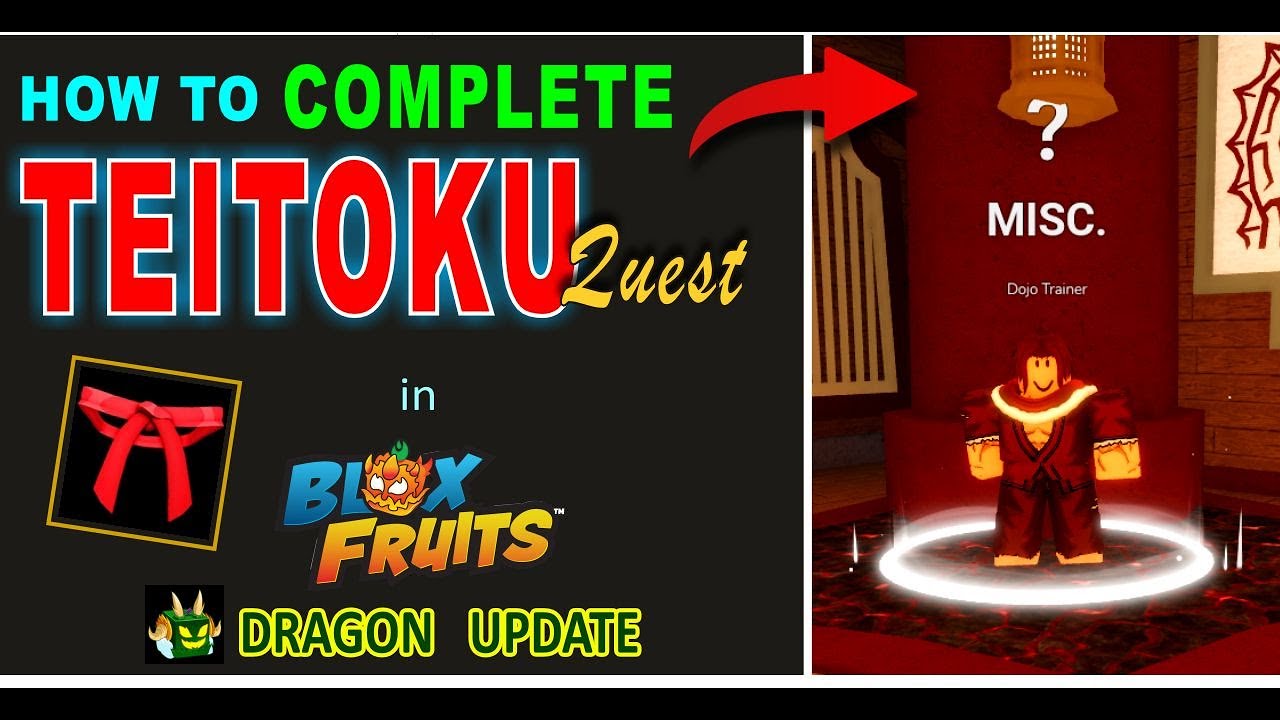 How to do Teitoku Quest in BLOX FRUITS (Dragon Update) | How to get Red ...