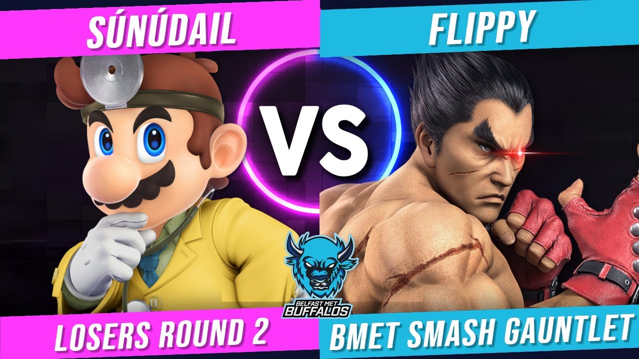 BMET Smash Gauntlet | SúNúdail (Dr. Mario) VS Flippy (Kazuya) | Losers ...