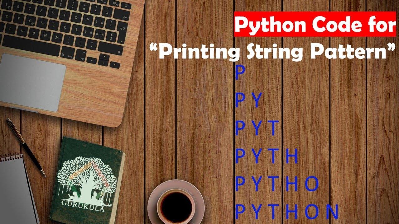 Learn Python In Tamil How To Print Pyramid Pattern With Strings 1478