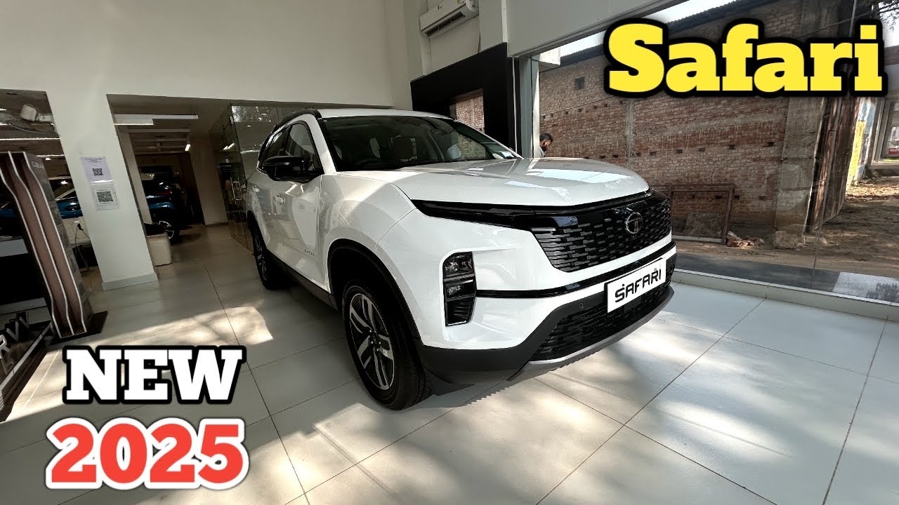 New Tata Safari White Colour Price Top Model 2025 | Tata Safari 2025 ...