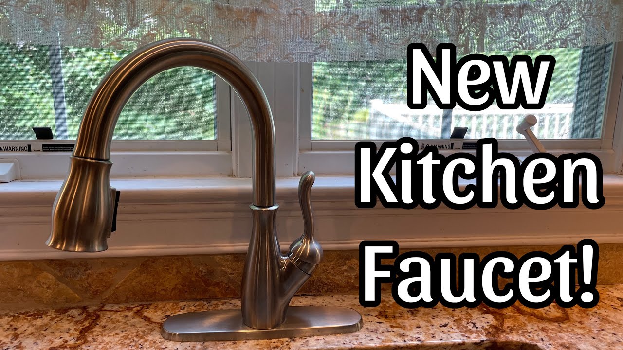 How to Replace a Kitchen Faucet | Installing a Delta Leland Kitchen ...