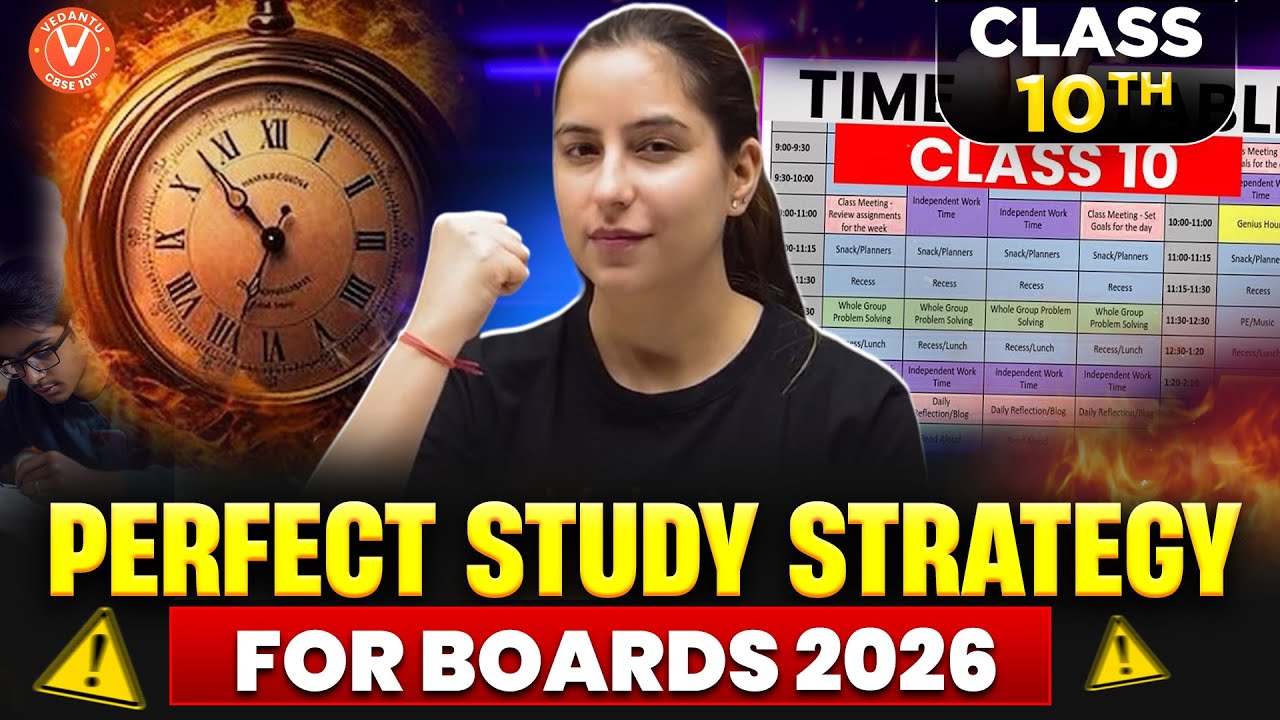 Best Timetable for Boards 2026 🔥 | Score 95+ with This Daily Routine ...