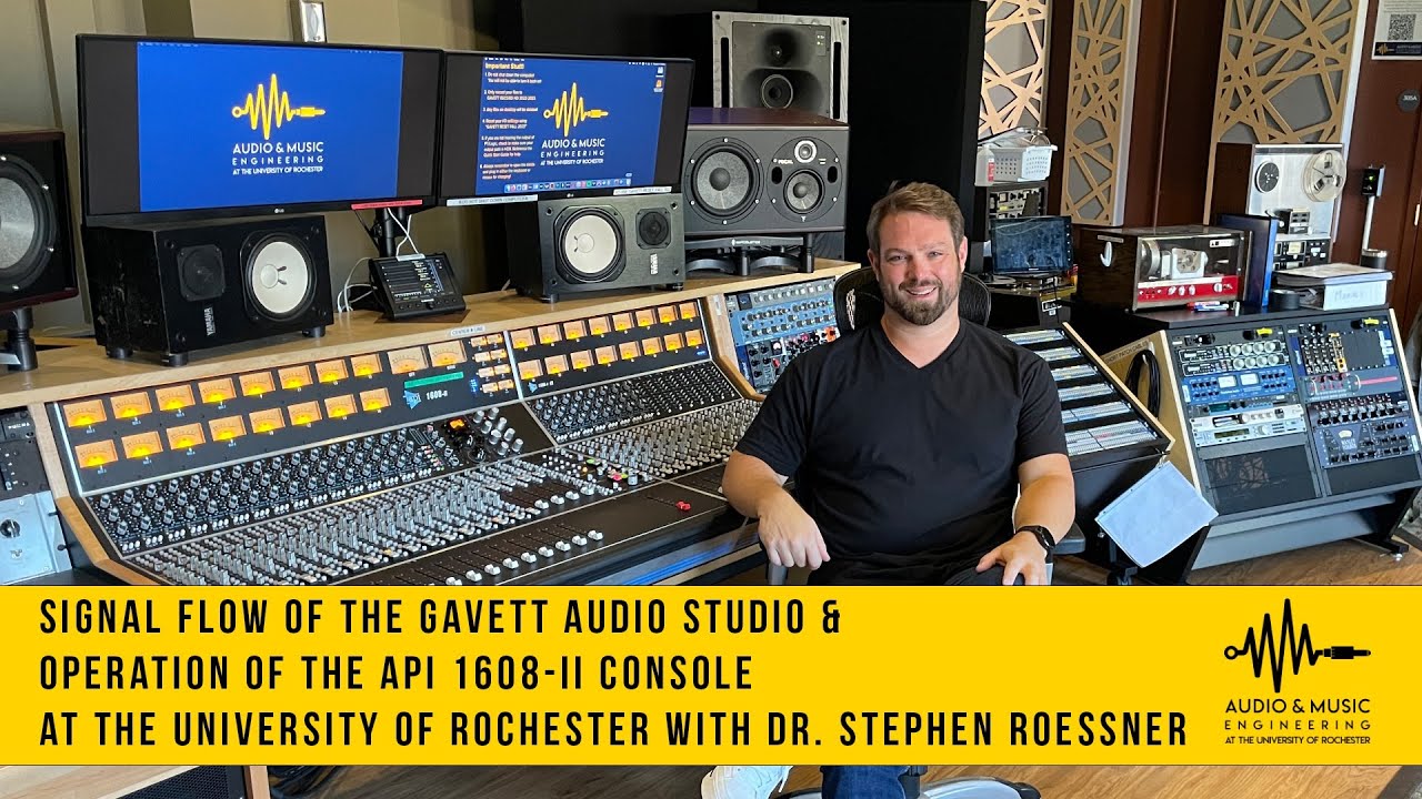 Using the API 1608-II Console in the Gavett Audio Studio at the ...