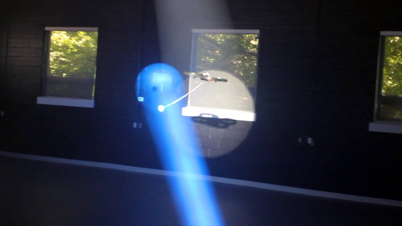 BlackTrax Tracking 2 independent LEDs in 1 beacon attached to a ...