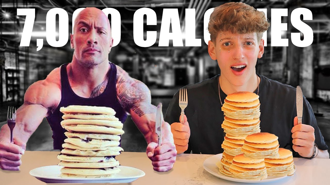 I Ate The Rock's BIGGEST Cheat Meals For 24 Hours *7,000+ calories ...