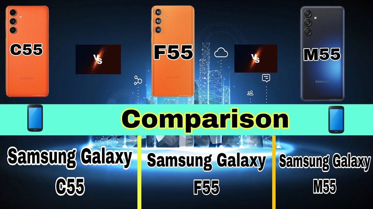 First impressions and Comparison among samsung galaxy C55 vs Samsung Galaxy F55 vs M55 #samsung ...