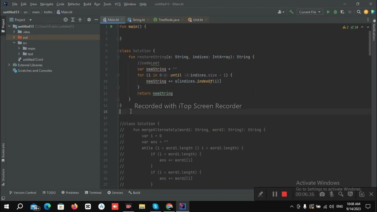 Leetcode Solve Shuffle String Problem Kotlin شرح بالبعربي Youtube