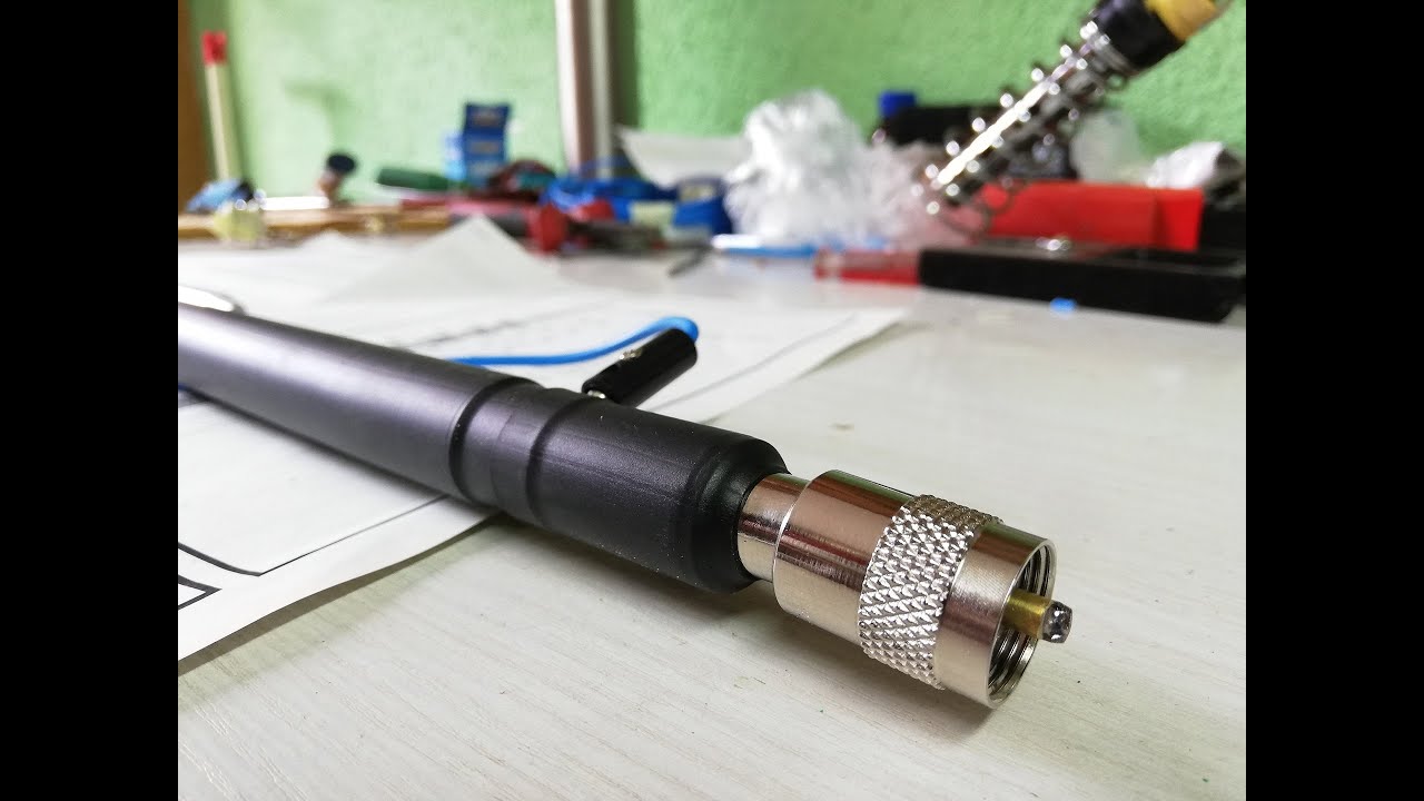 Home made portable antenna, 17 meters band. - YouTube