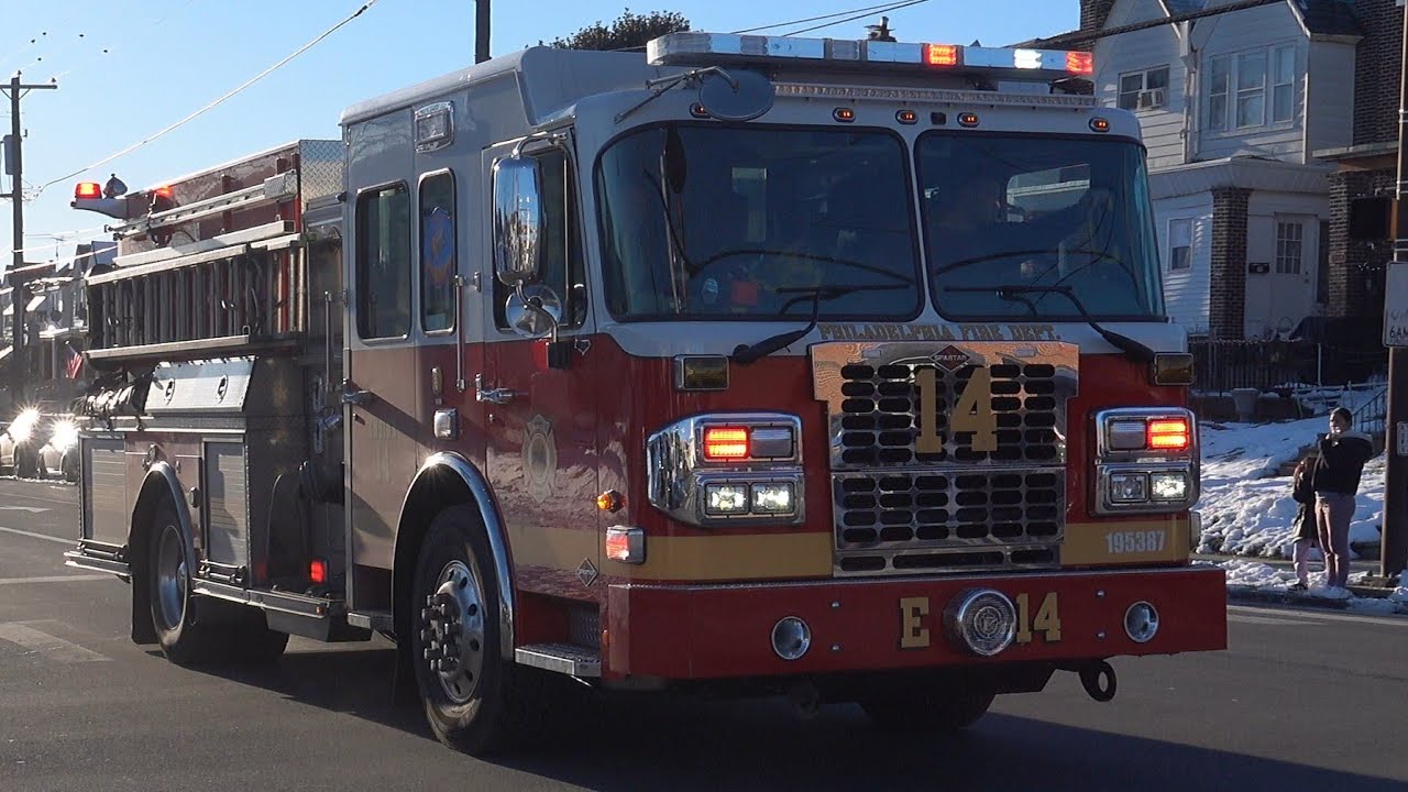 Philadelphia Fire Department Engine 14 Responding - YouTube