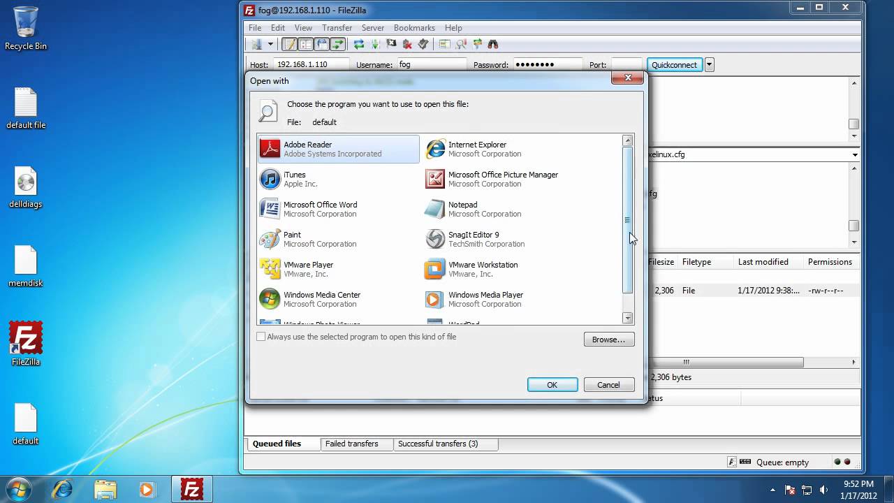 Fog Project How To Modify Your Pxe Boot Menu Too Boot Iso Files Youtube