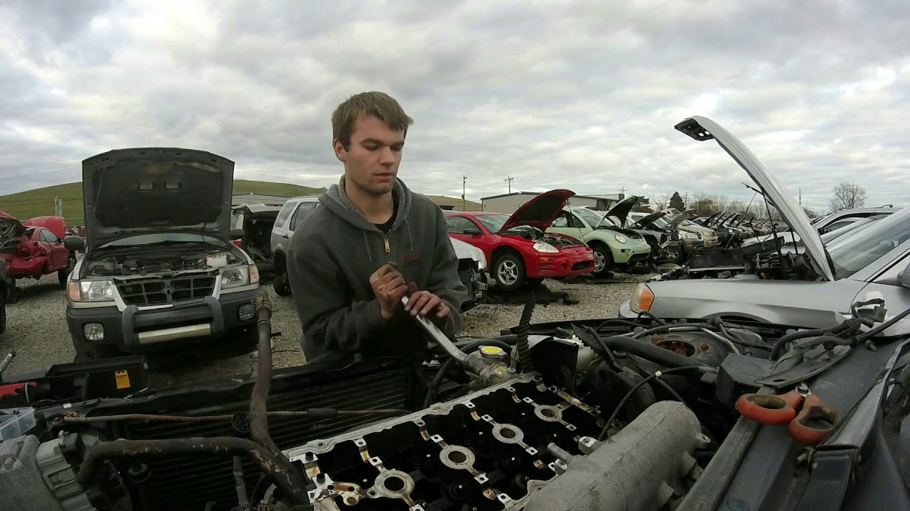 Junkyard 420a Head Pull! - YouTube