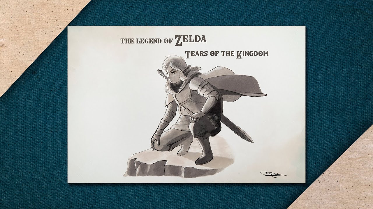 How I made this illustration | The Legend of Zelda Tears of the Kingdom ...