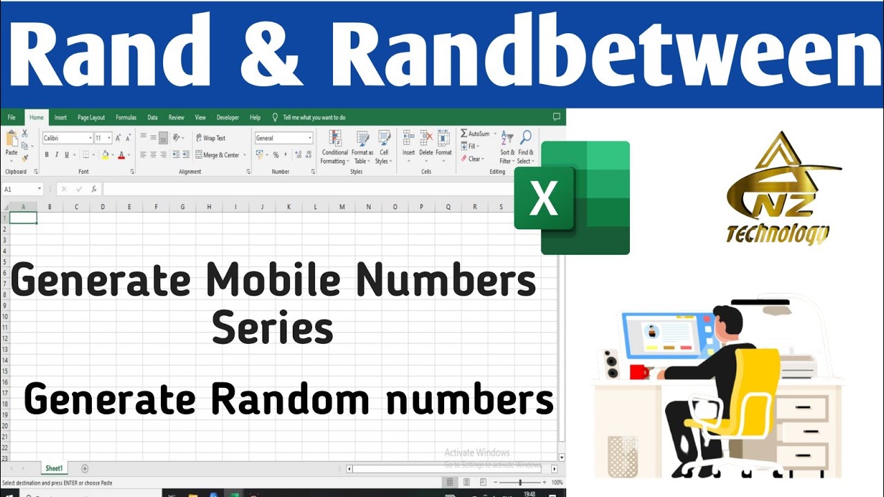 How To Use Randbetween Formula In Excel Youtube