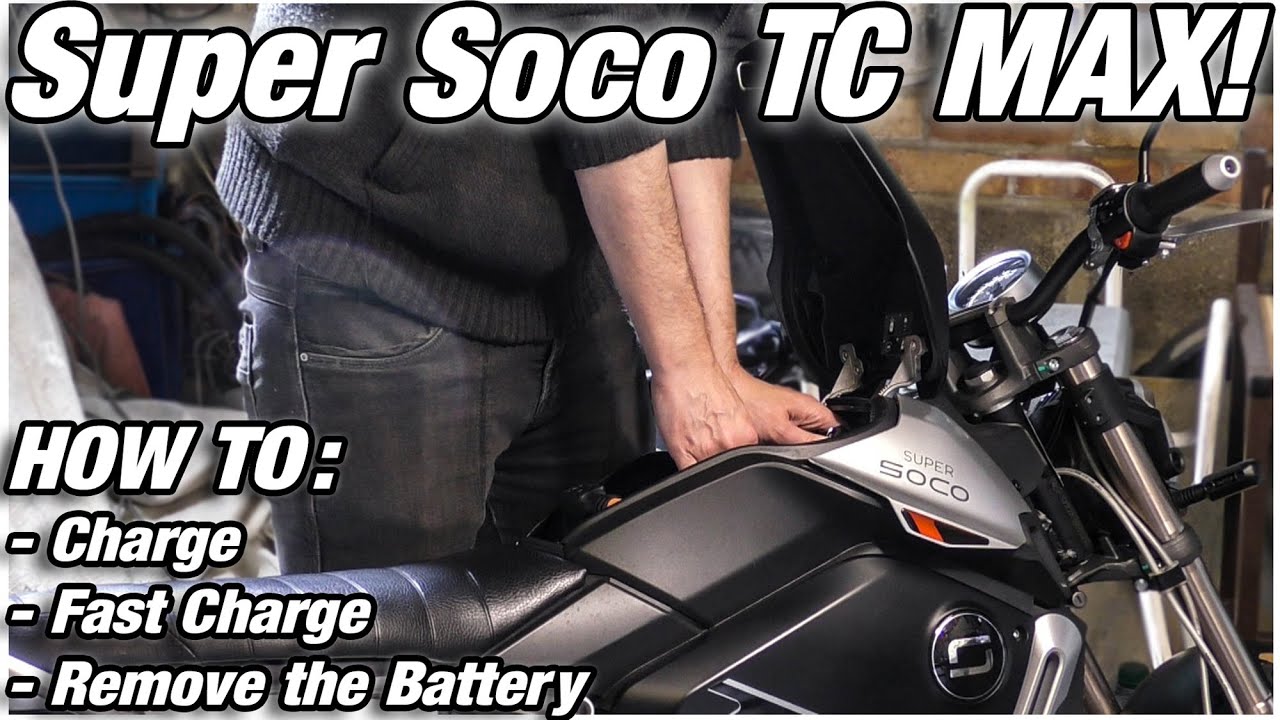 Super Soco TC Max - How to Charge and Remove Battery! - YouTube