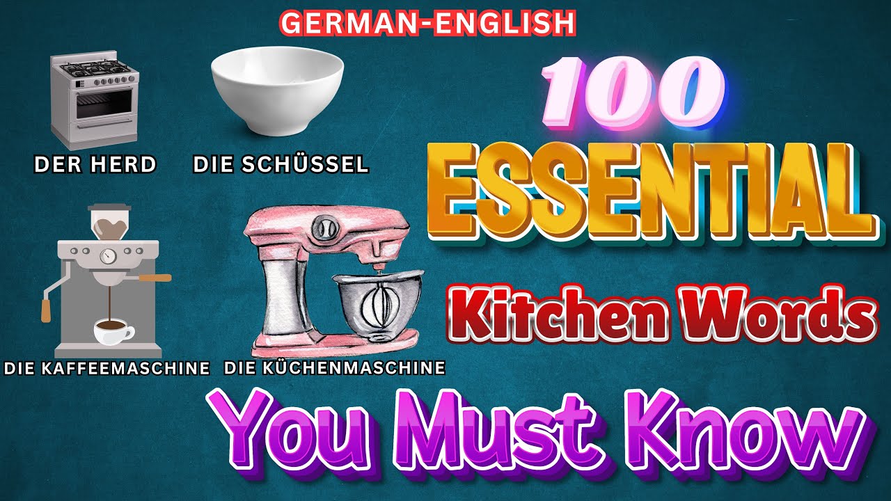 German for the Kitchen: Essential Words & Phrases for Cooking - YouTube