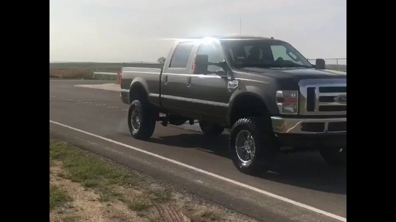 6.4 powerstroke straight piped - YouTube