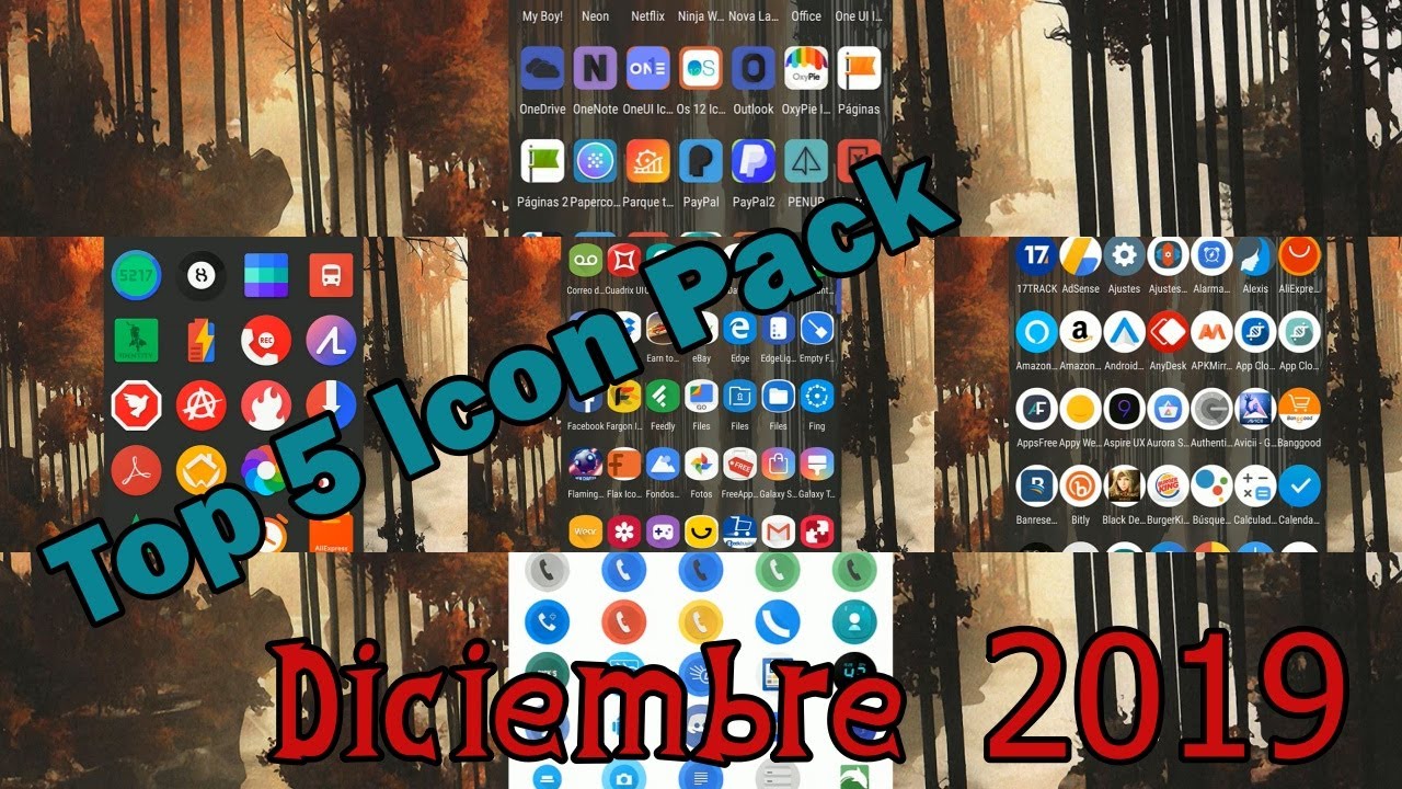 Top 5 Icon Pack Diciembre 2019 - YouTube