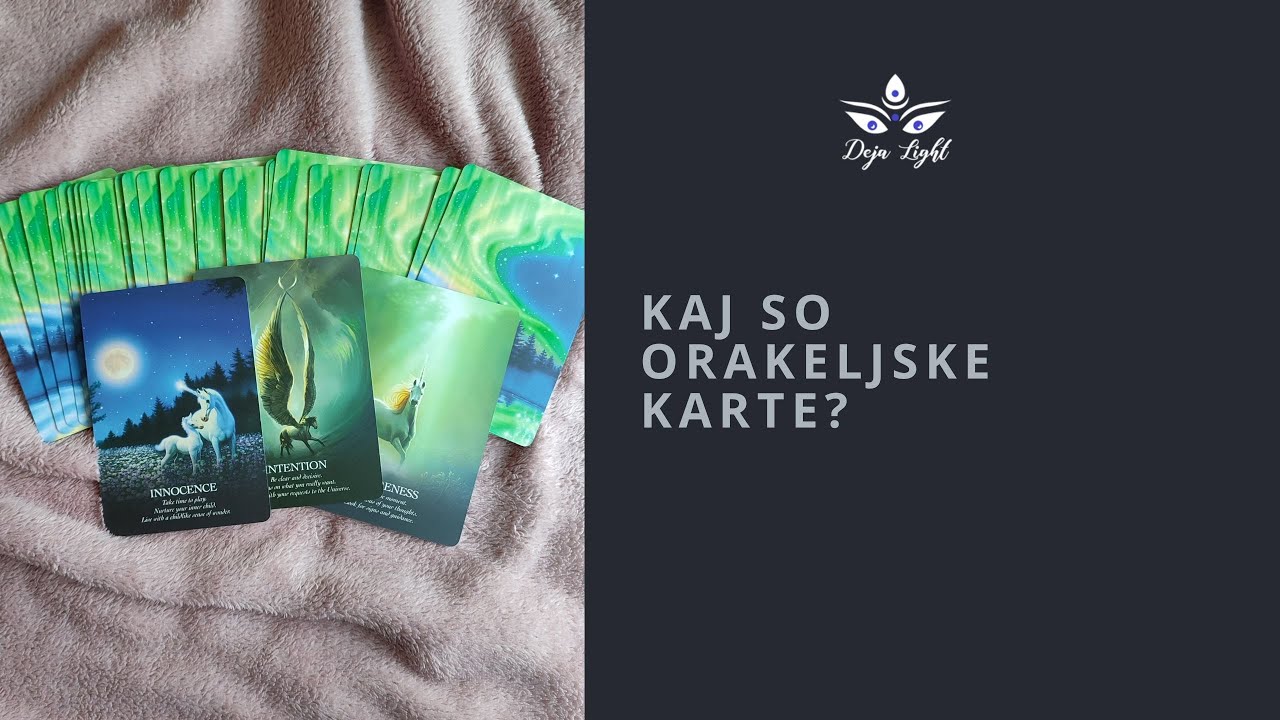 Kaj so orakeljske karte in kako ti lahko služijo? | Deja Light - YouTube