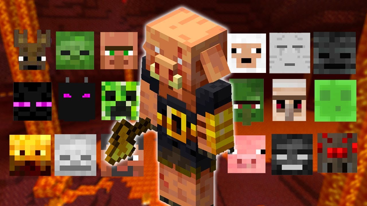 PIGLIN BRUTE VS ALL MOBS - YouTube